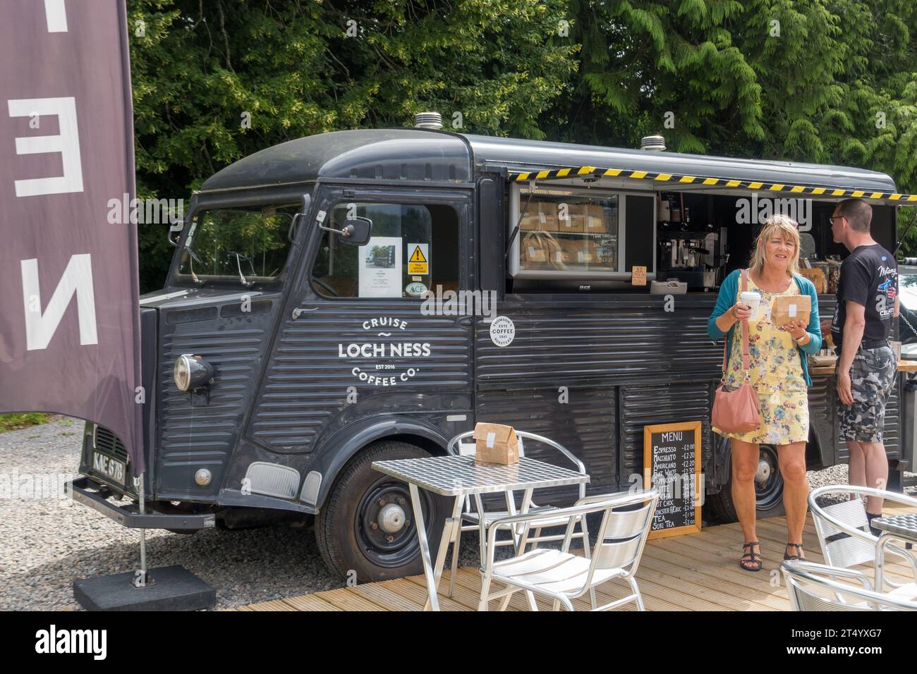 Food truck selling third generation coffees in Fort Augusta, Scotland ...