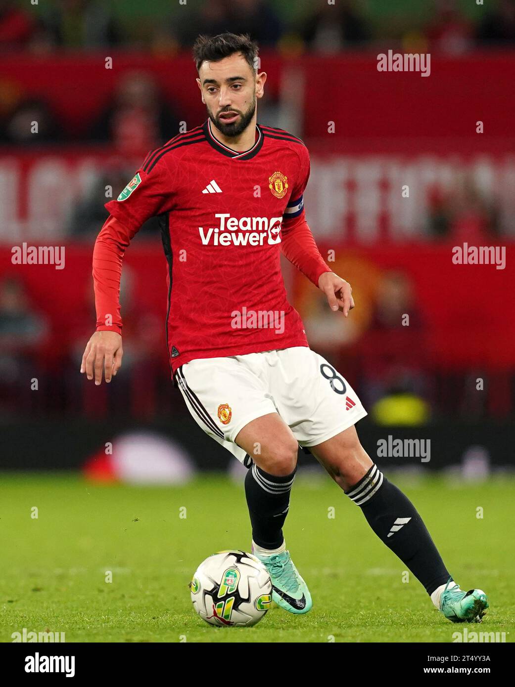 Manchester United's Bruno Fernandes during the Carabao Cup fourth round ...