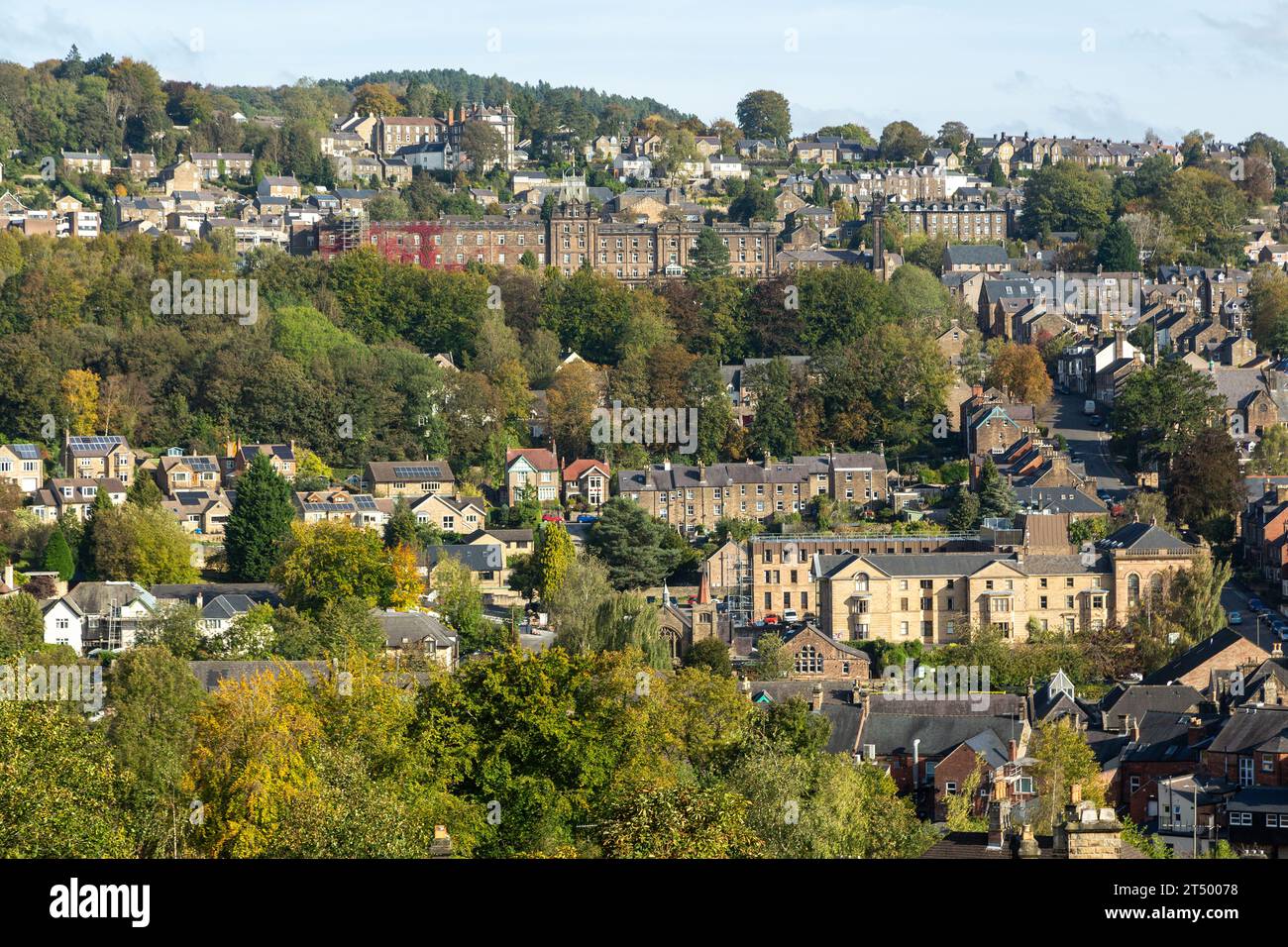 A view of Matlock the county town of Derbyshire, England Stock Photo ...