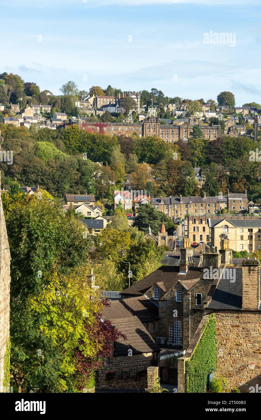 A view of Matlock the county town of Derbyshire, England Stock Photo ...