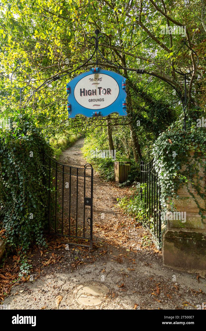 High tor grounds sign hi-res stock photography and images - Alamy