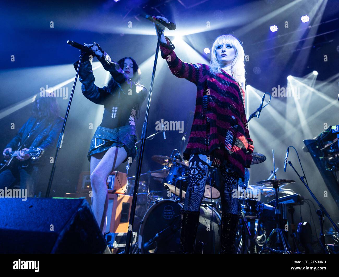 Raven Numan and Perisia Numan on stage at Camden's Electric Ballroom ...