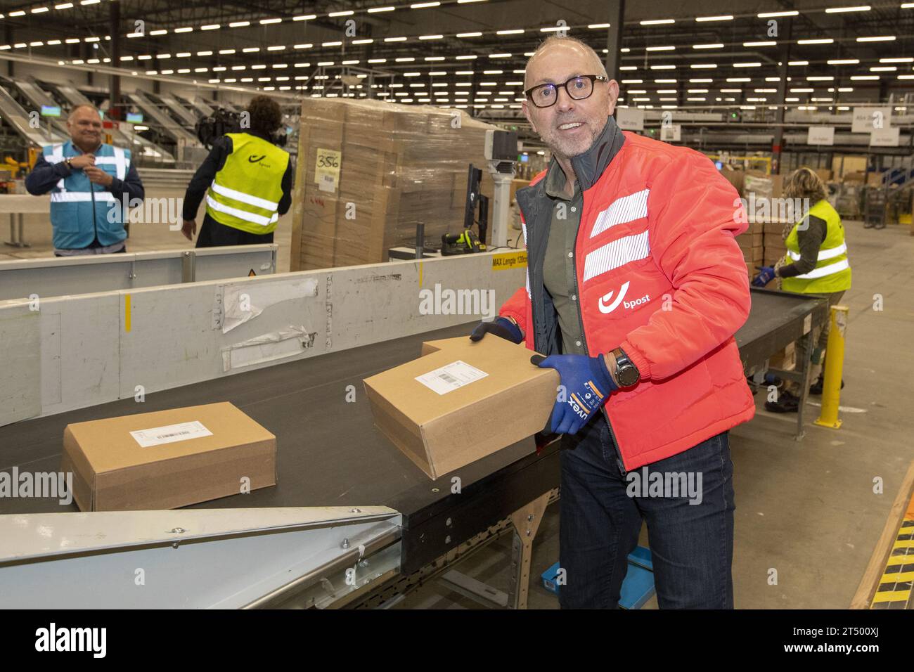 Antwerp, Belgium. 02nd Nov, 2023. Bpost Belgium CEO Jos Donvil ...