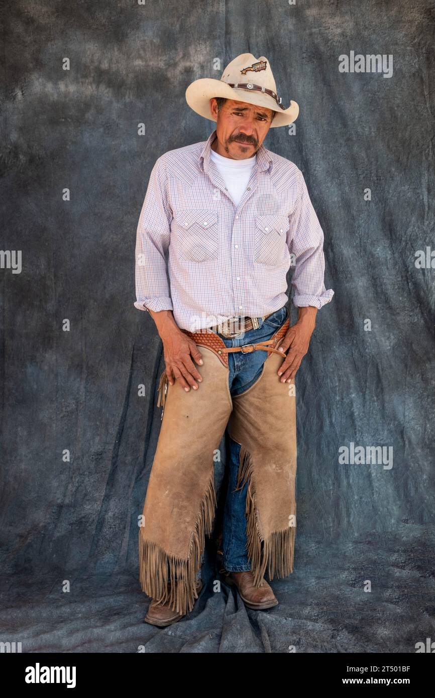 A Mexican cowboy taking part in the annual four-day Cabalgata de Cristo ...