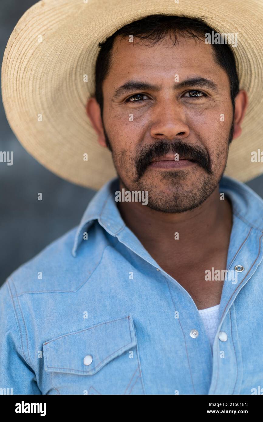 A Mexican cowboy taking part in the annual four-day Cabalgata de Cristo ...
