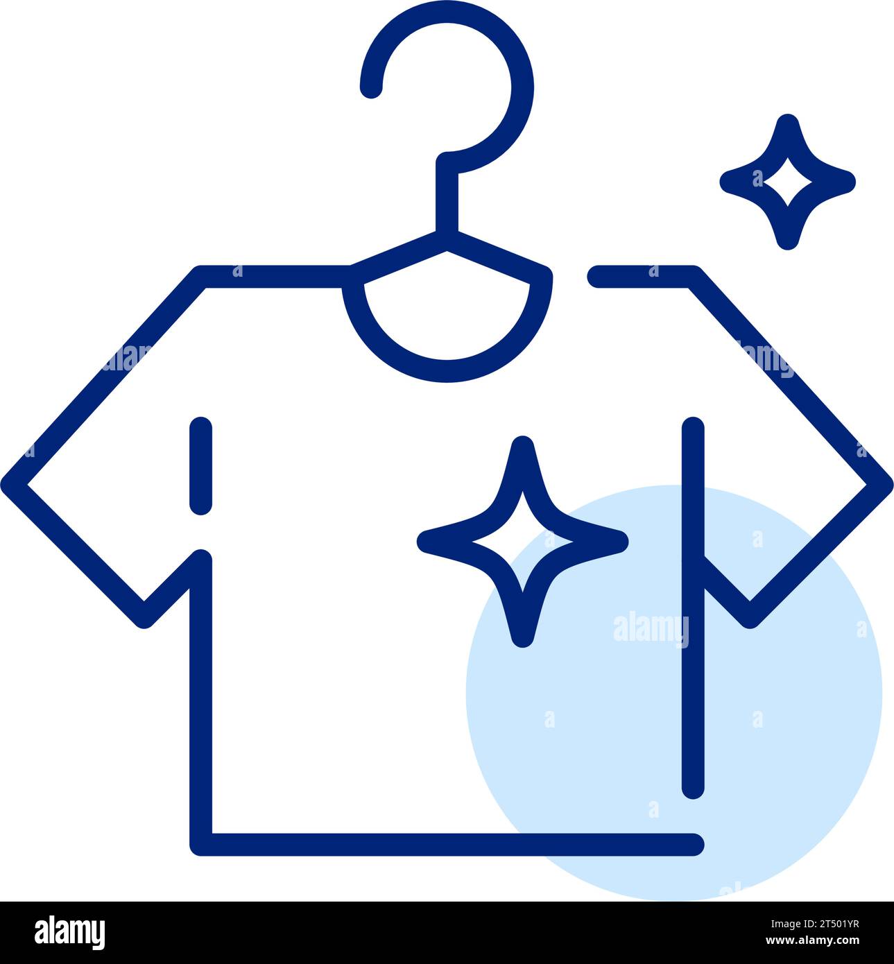 Laundry service symbol. Sparkling clean t shirt. Pixel perfect ...