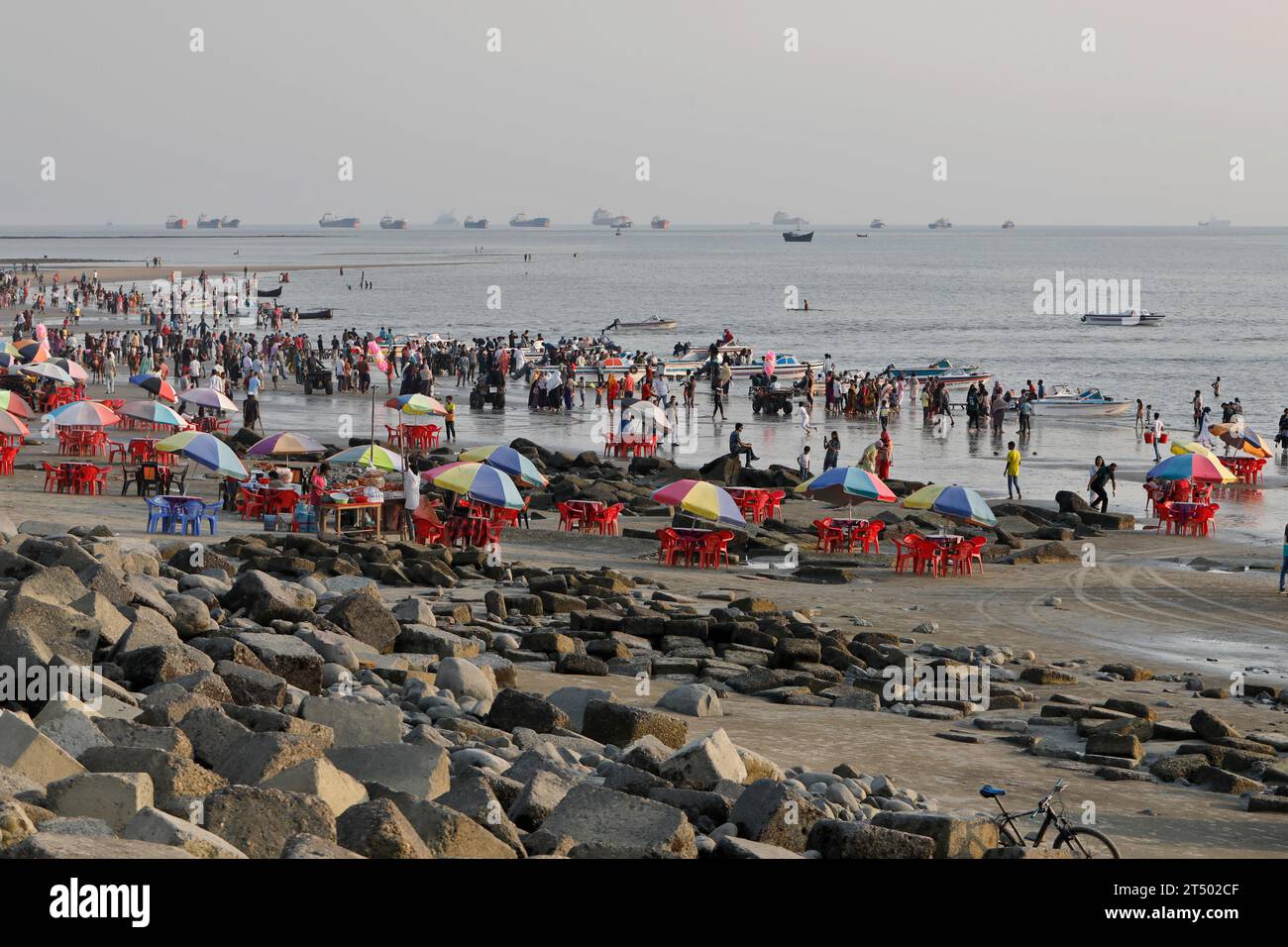 Chattogram, Bangladesh - October 26, 2023: Visitors at Chattogram ...