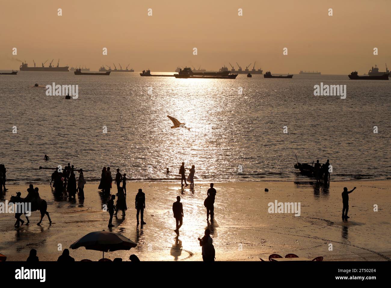 Chattogram, Bangladesh - October 26, 2023: Visitors at Chattogram ...