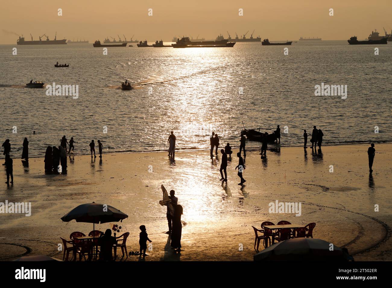 Chattogram, Bangladesh - October 26, 2023: Visitors at Chattogram ...