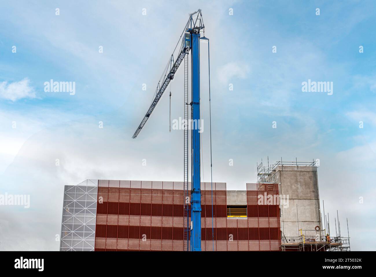 Multi storey car park under construction in town centre of Crewe ...