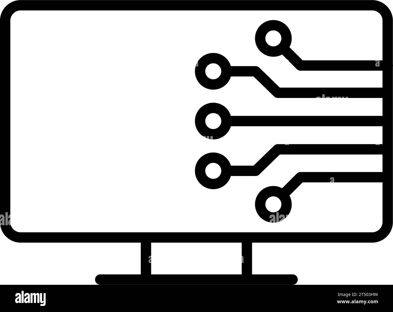 ai technology monitor Stock Vector Image & Art - Alamy