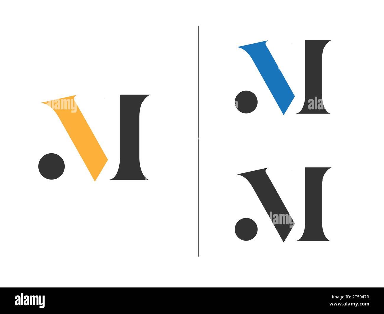 Creative and unique m letter logo design Vector Image Stock Vector ...