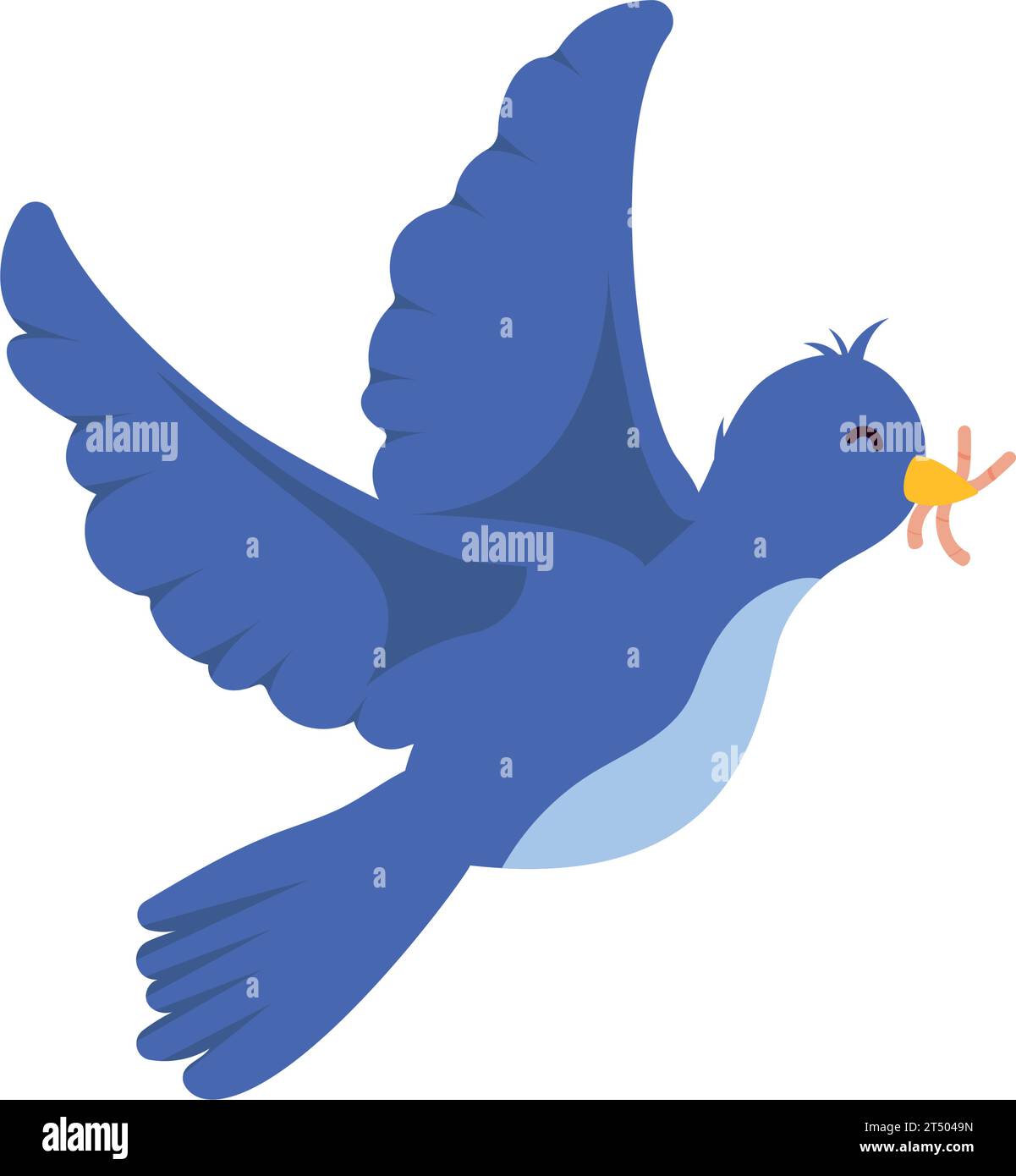 bird with worms Stock Vector Image & Art - Alamy