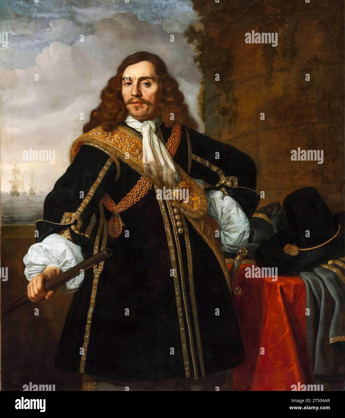 Captain Gideon de Wildt (1624-1665), Rear-Admiral of the Dutch Fleet ...