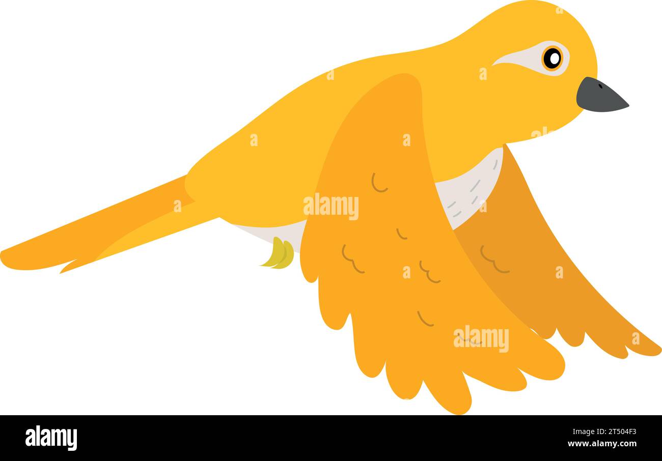 little yellow bird flying Stock Vector Image & Art - Alamy