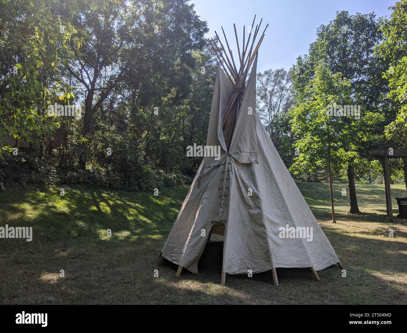 Teepee at the nature center Stock Photo - Alamy