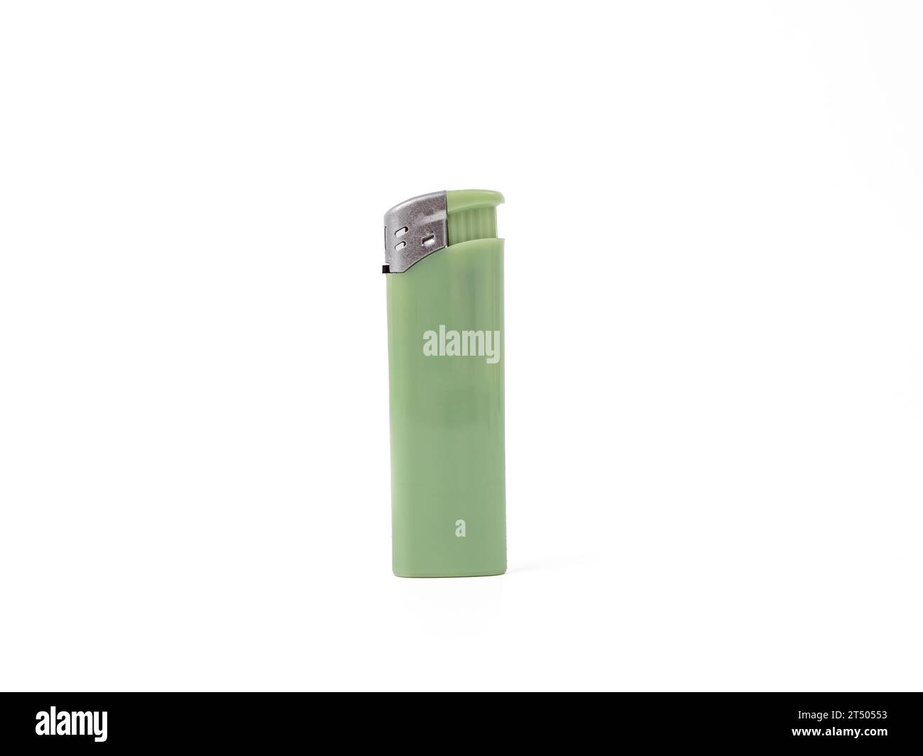 Plastic gas disposable lighter isolated on white background. Gas ...