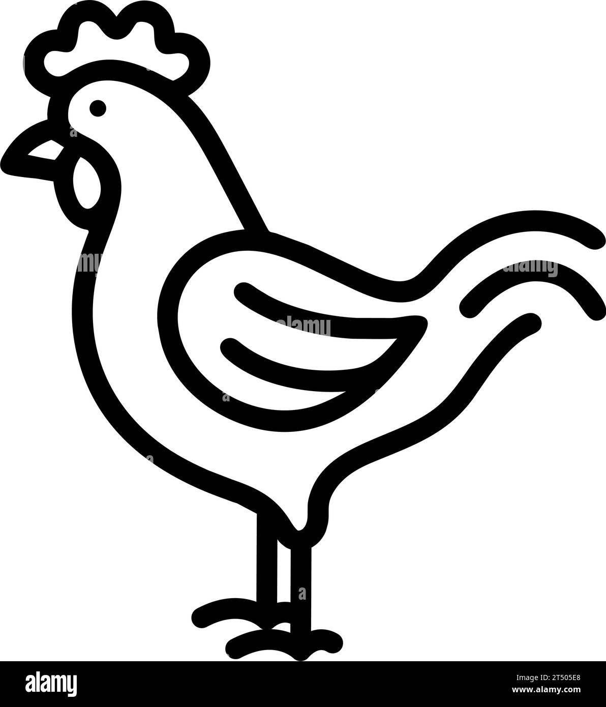 rooster icon illustration Stock Vector Image & Art - Alamy