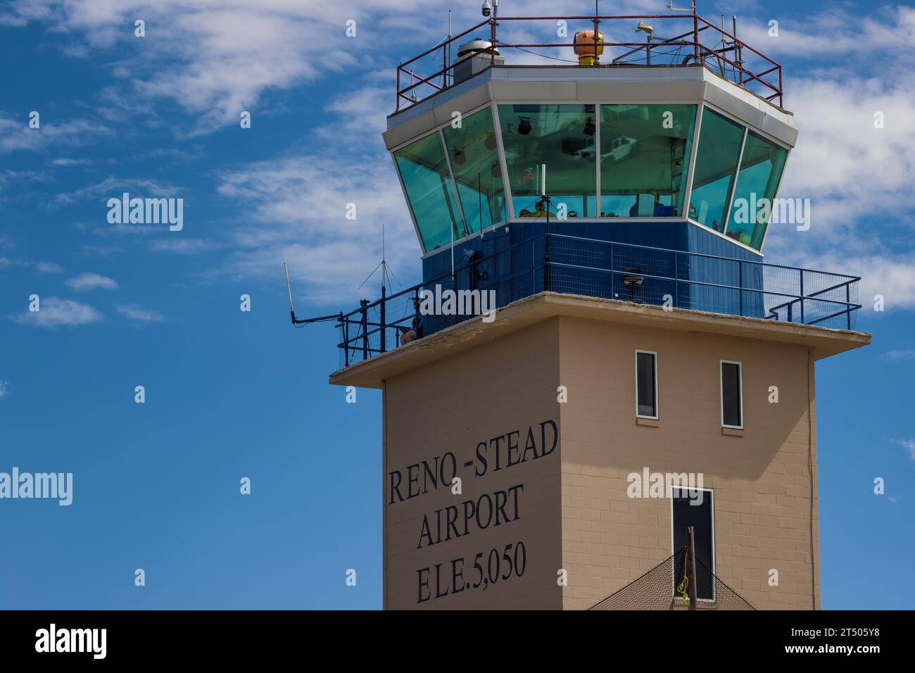 Reno, Nevada, USA - September 16, 2023: Stead Airport's control tower ...