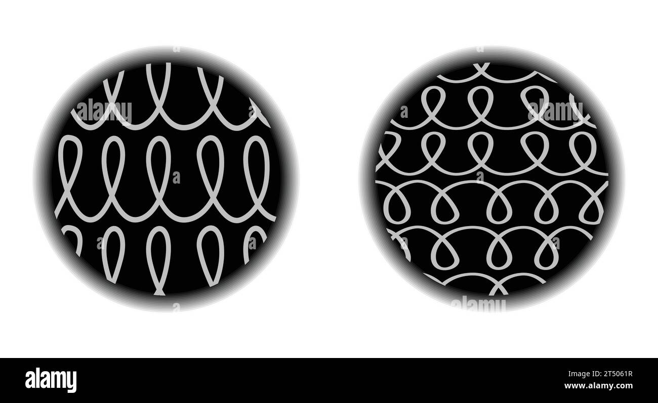 Two circles design Black and White Stock Photos & Images - Alamy