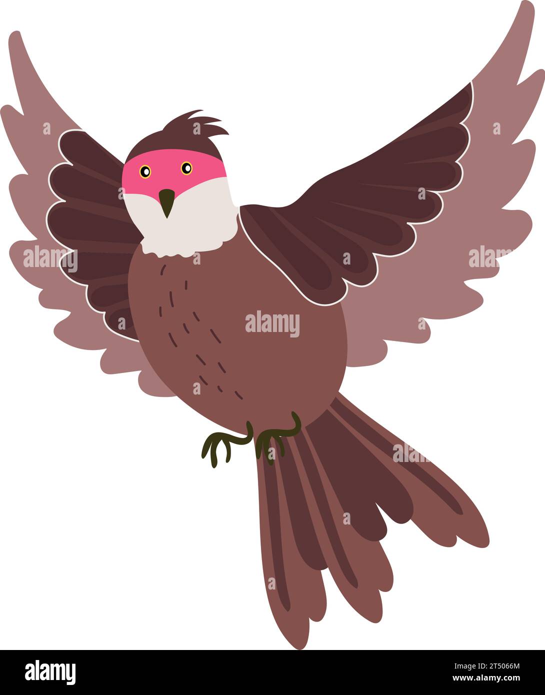 little brown bird flying Stock Vector Image & Art - Alamy