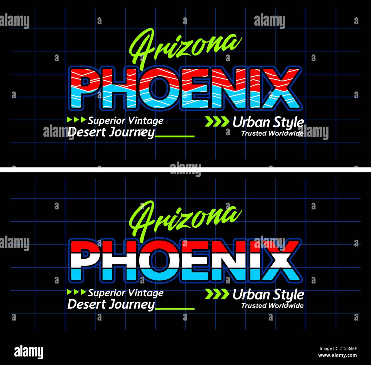 Phoenix urban line lettering sports style vintage college, typography ...
