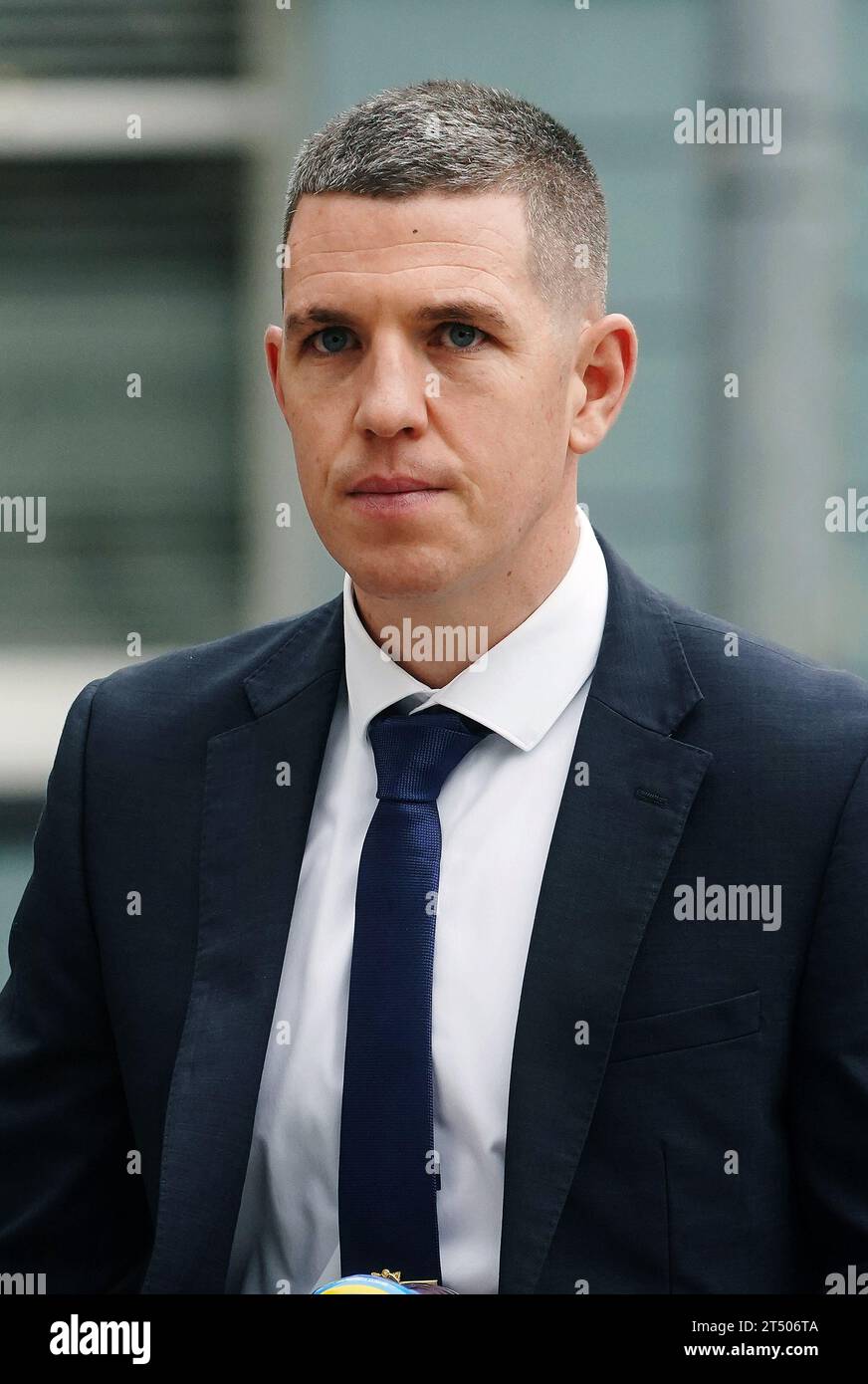 Detective Garda Colin O’Leary arriving at the Dublin Central Criminal ...