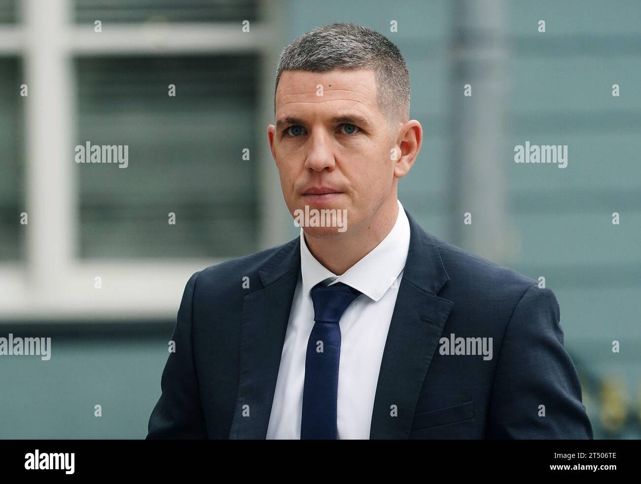 Detective Garda Colin O’Leary arriving at the Dublin Central Criminal ...