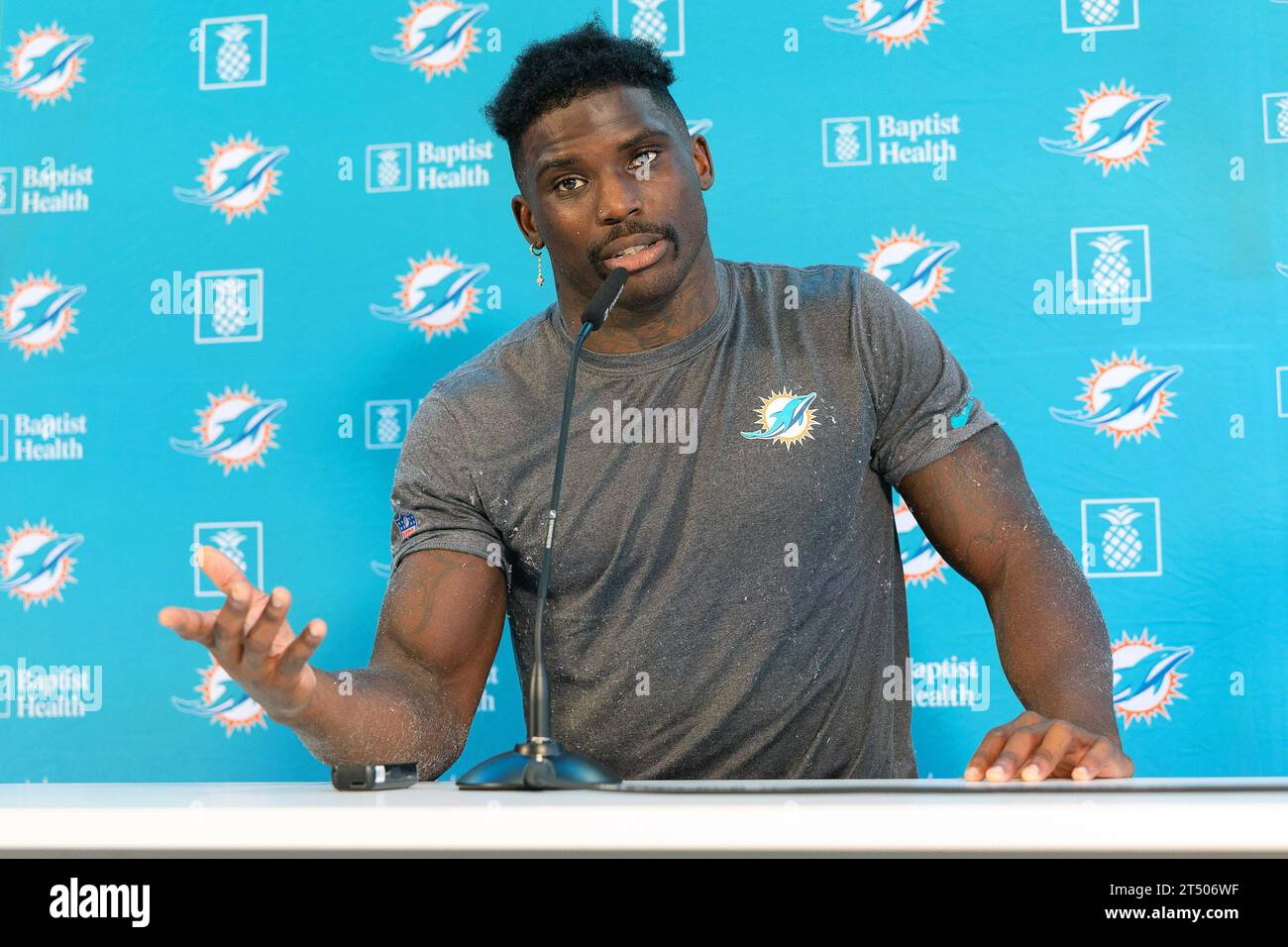 02 November 2023, Hesse, Frankfurt/Main: American Football: NFL, Before ...