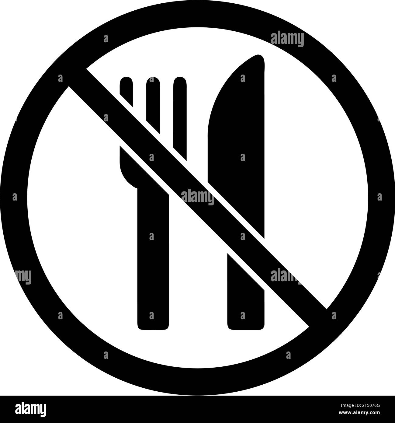 ban food sign Stock Vector Image & Art - Alamy