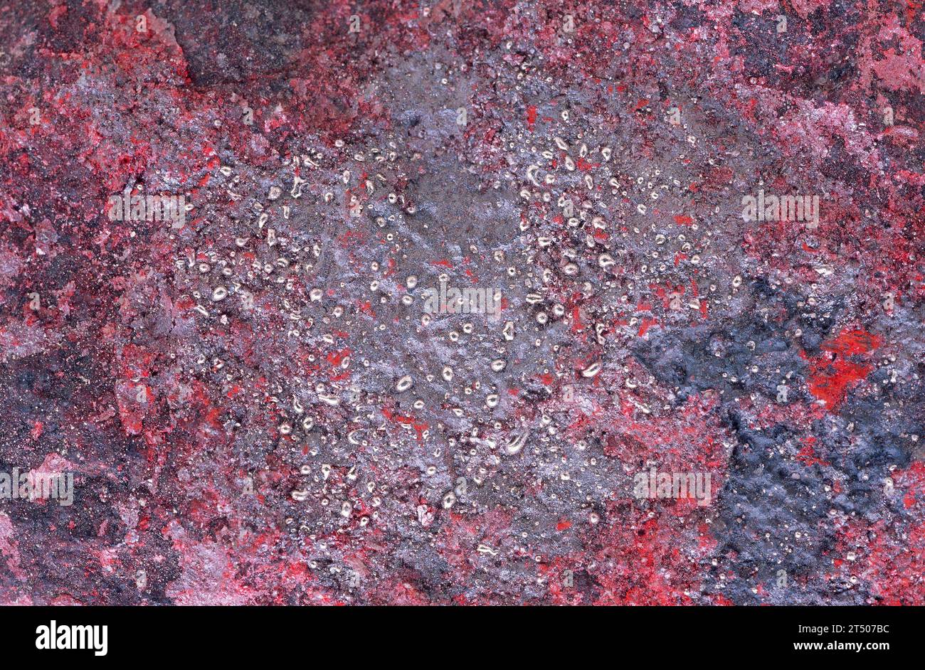 Cinnabar or cinnabarite is a mercury sulfide. Sample with native ...