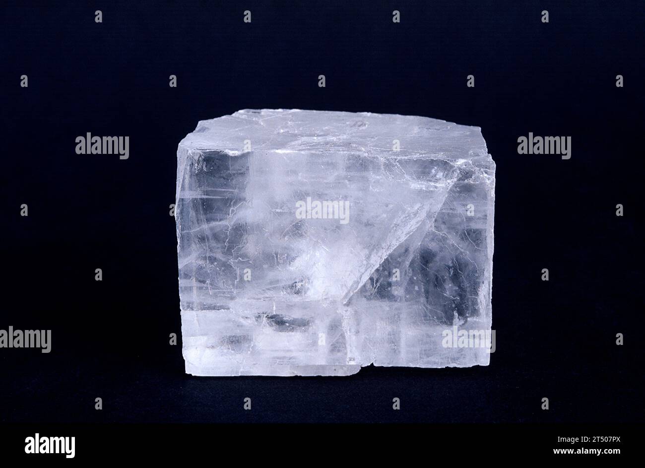 Halite or rock salt is a sodium chloride mineral. Crystallized sample ...