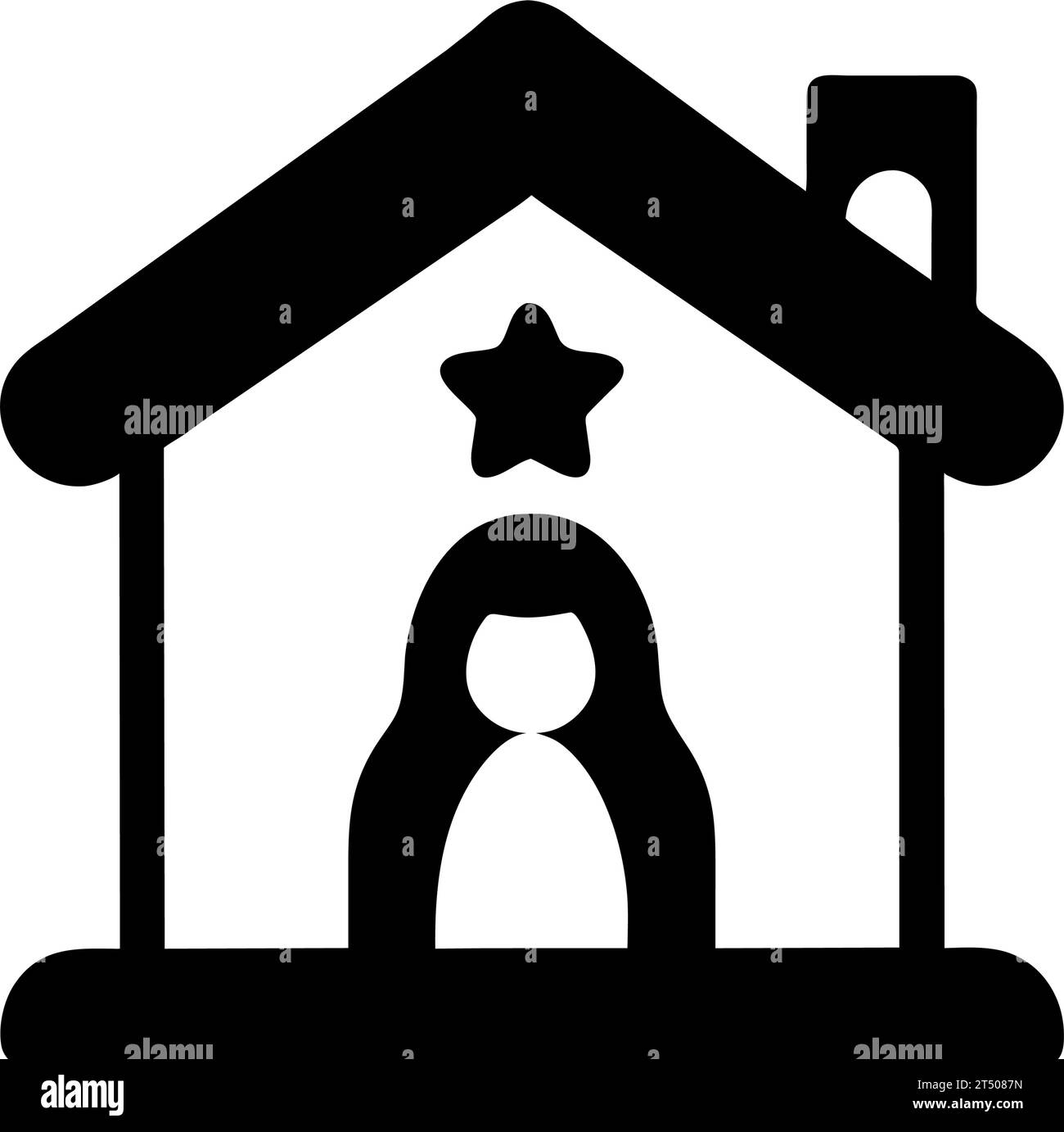christmas nativity icon Stock Vector Image & Art - Alamy