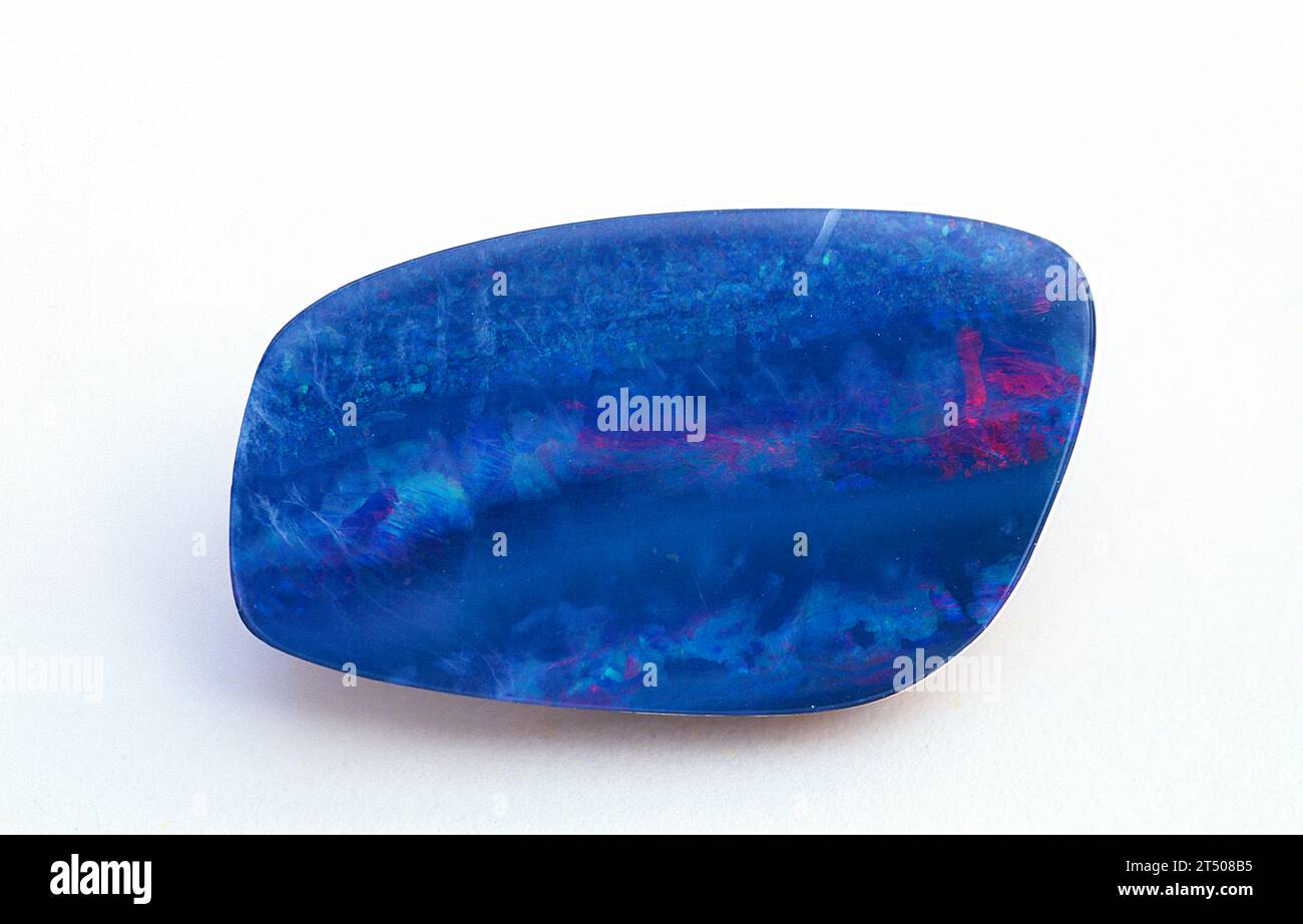 Precious opal gemstone. Opal is an hydrated variety of amorphous silica ...