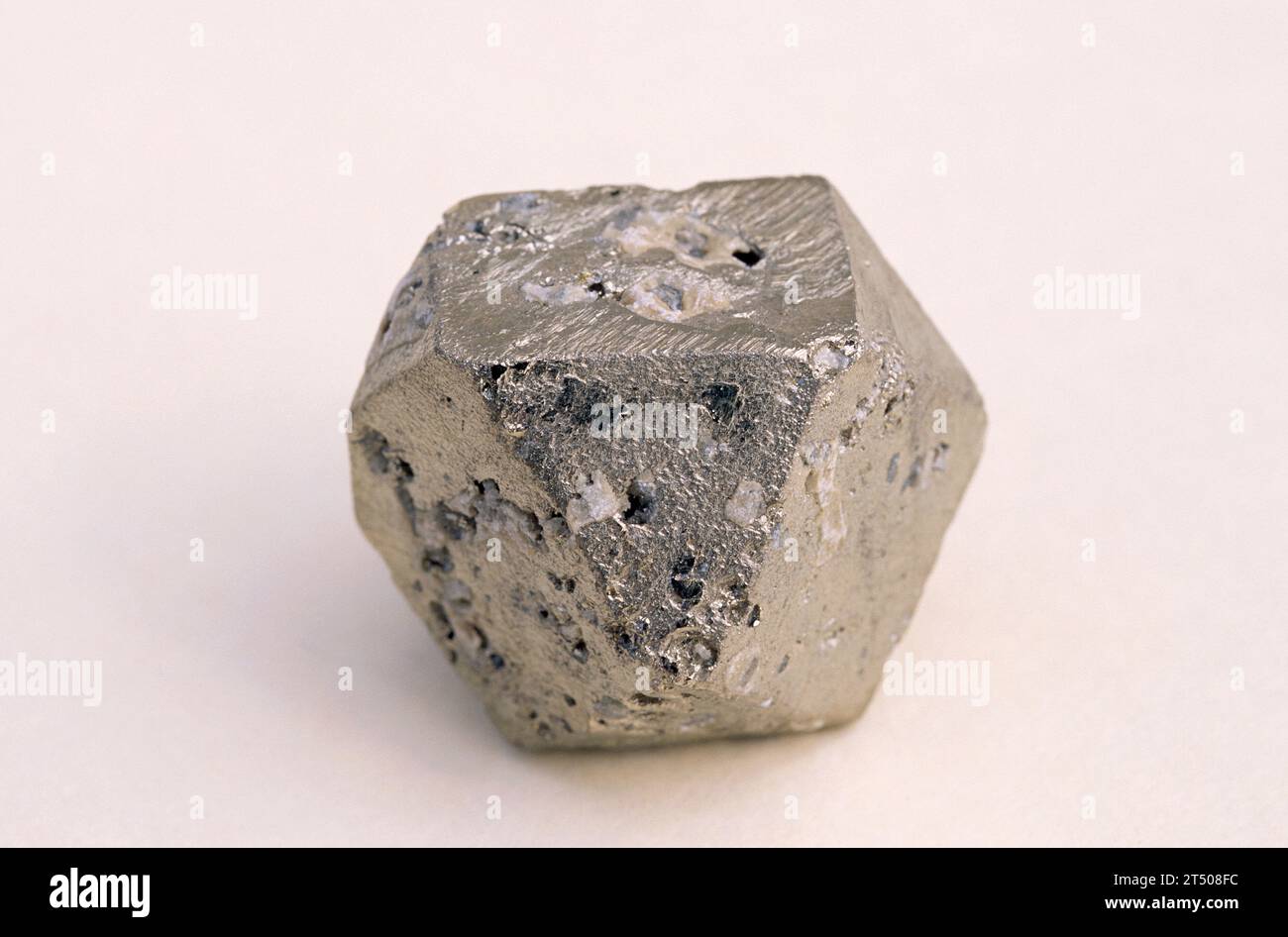 Pyrite or iron pyrite is an iron sulfide mineral. Crystal Stock Photo ...
