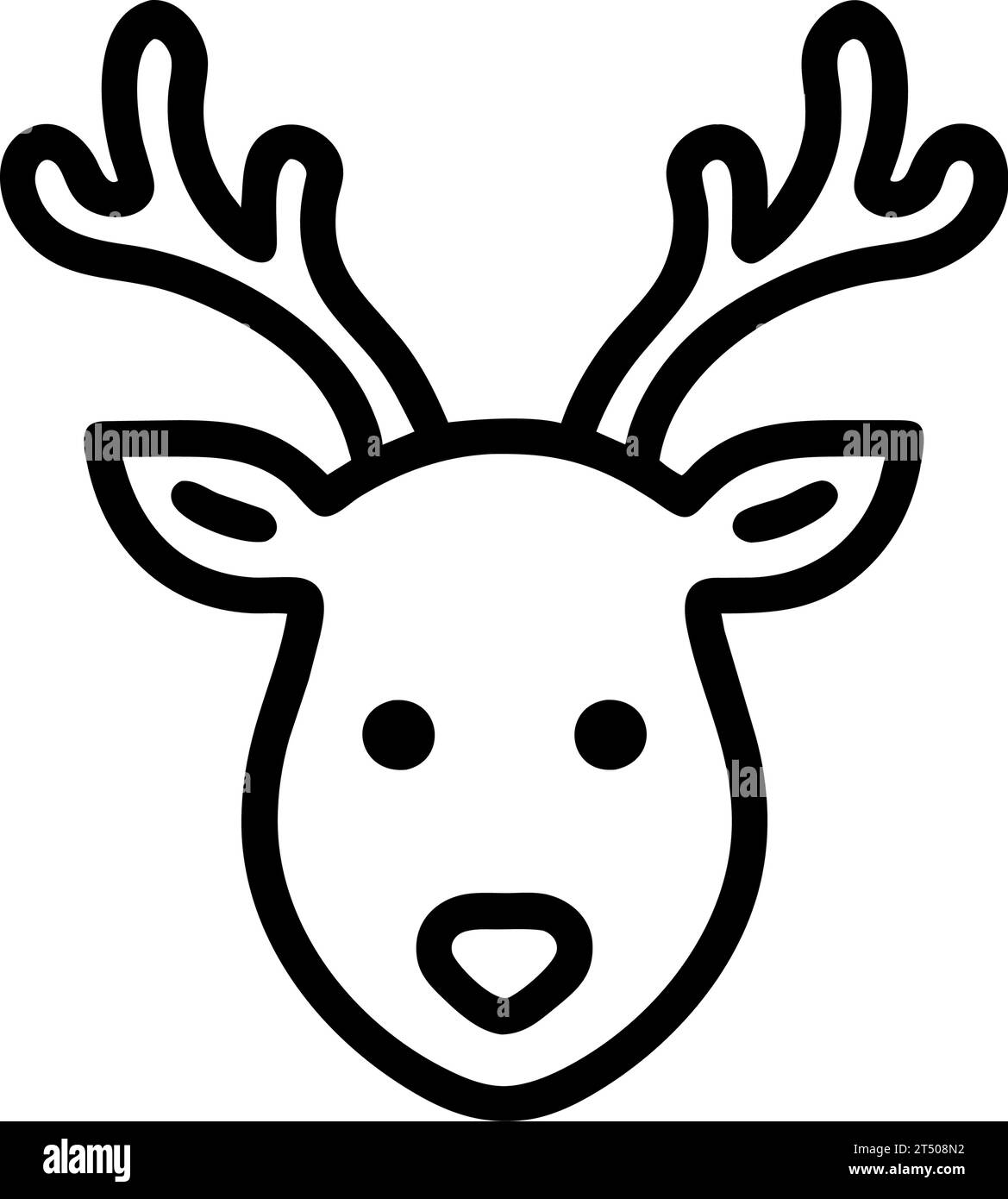 deer face illustration Stock Vector Image & Art - Alamy