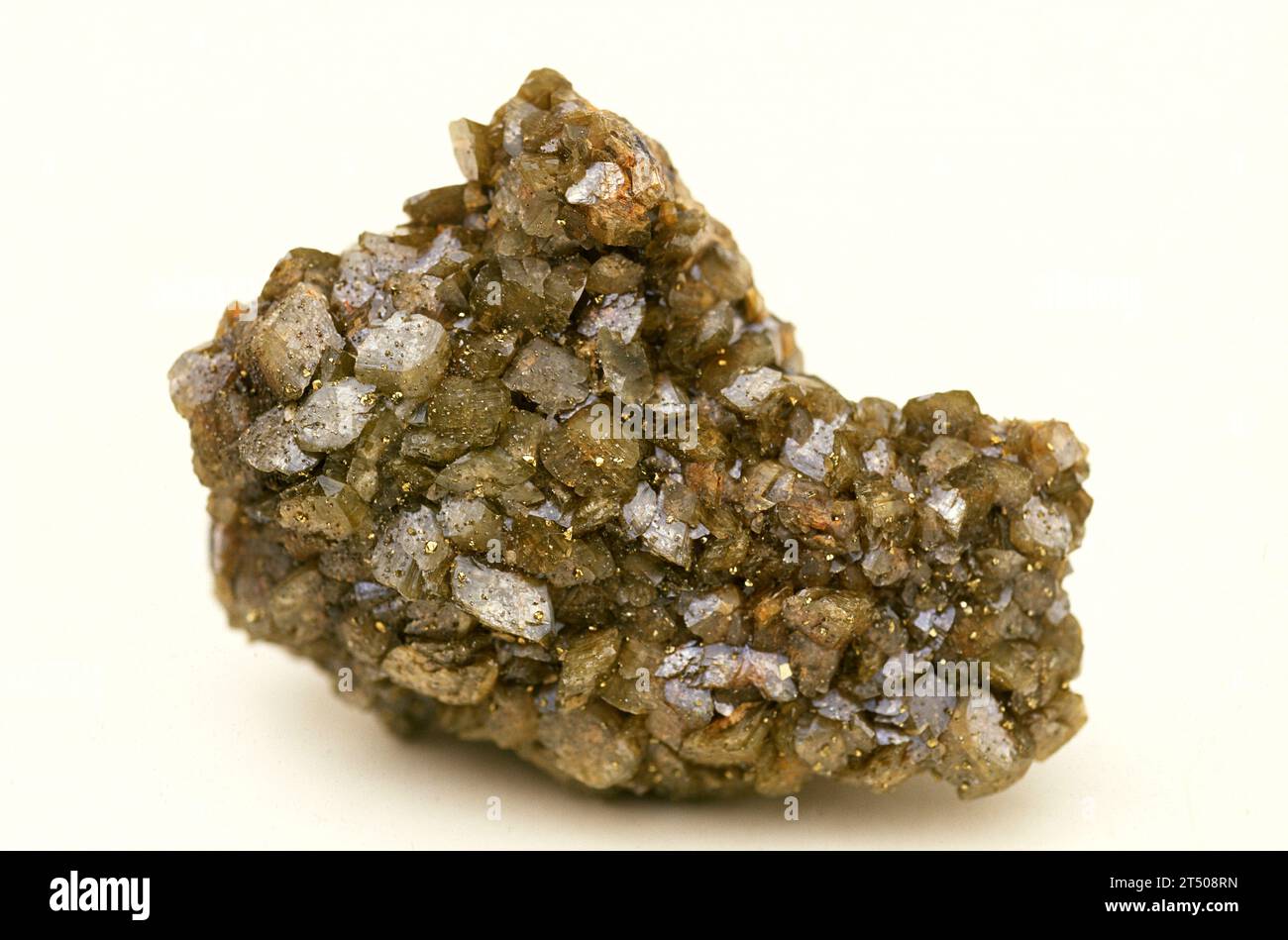 Siderite is an iron carbonate mineral. Crystallized sample Stock Photo ...
