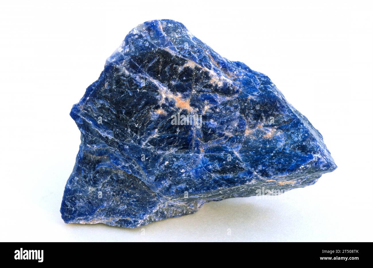 Sodalite is an aluminium sodium silicate mineral. Sample Stock Photo ...