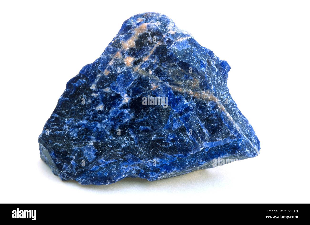 Sodalite is an aluminium sodium silicate mineral. Sample Stock Photo ...