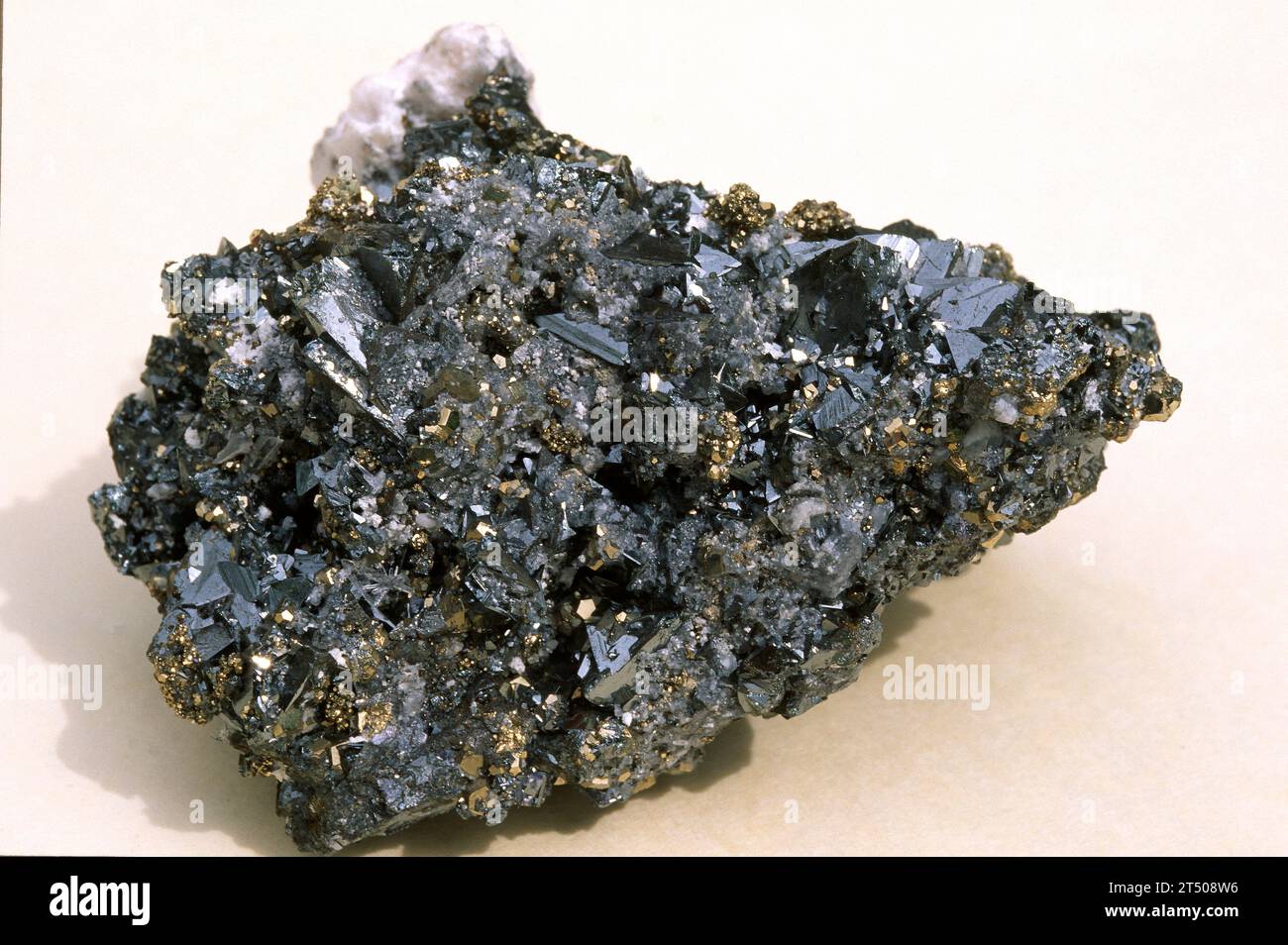 Tetrahedrite is a copper antimony sulfosalt mineral. Crystallized ...