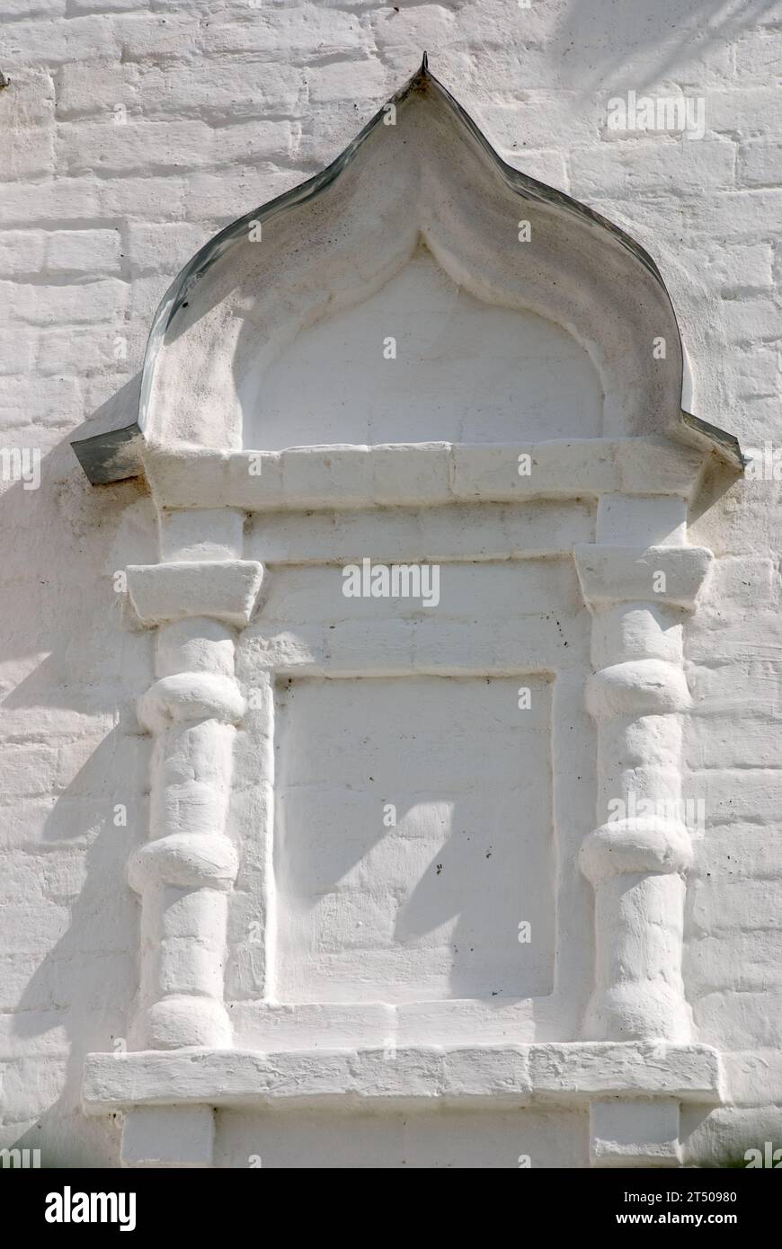 Ancient white tower window frame Stock Photo - Alamy