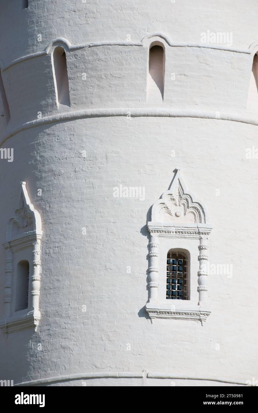 Ancient white tower window frame Stock Photo - Alamy