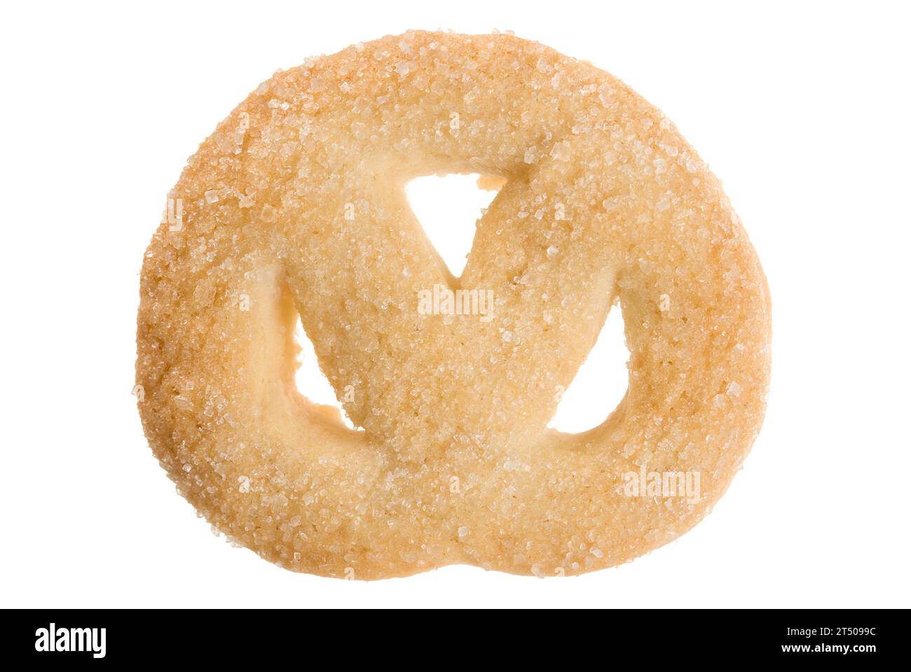 A single knot-shaped biscuit on white Stock Photo - Alamy