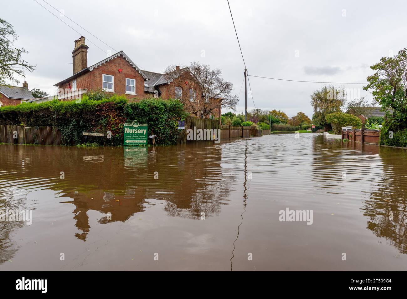 Fordingbridge, Hampshire, UK, 2nd November 2023: Weather. Storm Ciarán ...