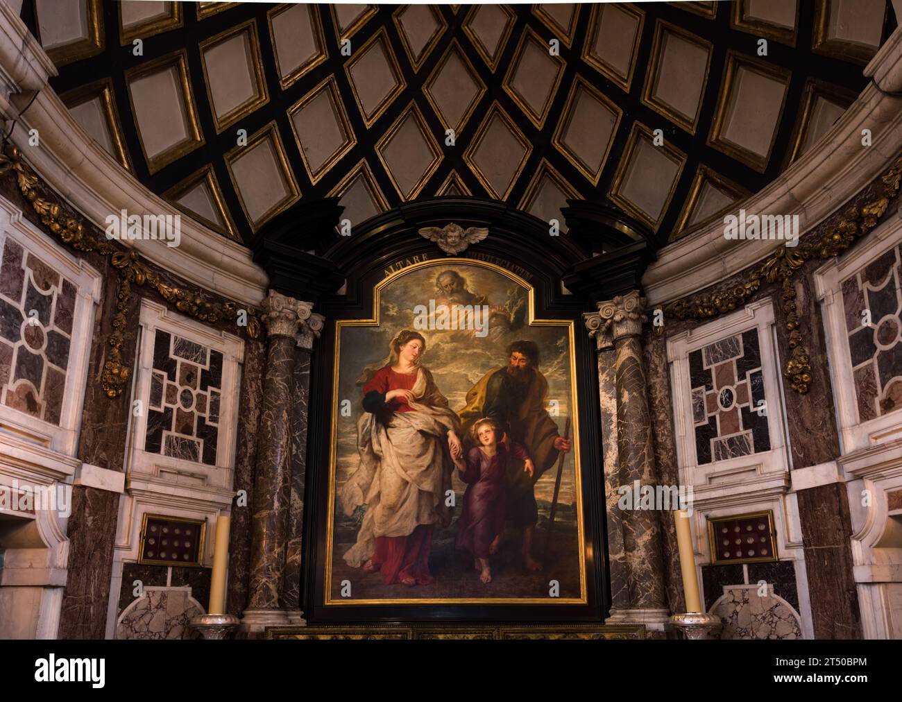 View on the only Rubens painting hanging in the baroque Carolus ...
