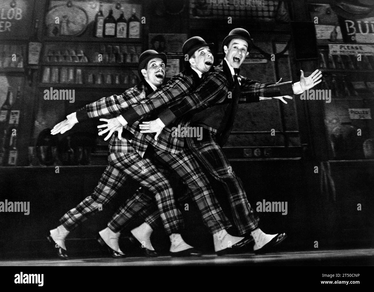Tommy Rall, Steve Martin, Robert Fitch, on-set of the musical film ...