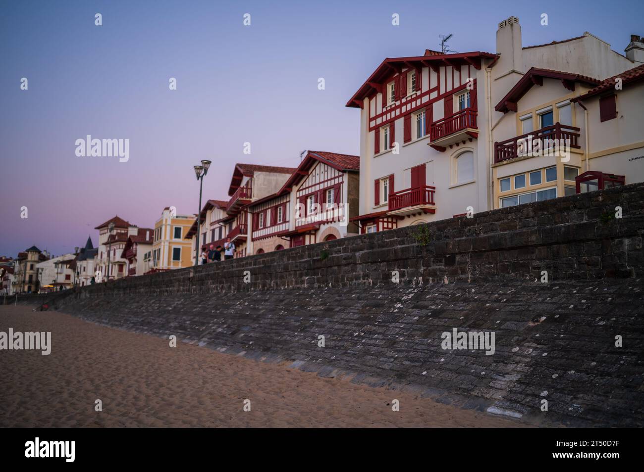 Promenade Jacques Thibaud boardwalk in front of the Grande Plage beach ...
