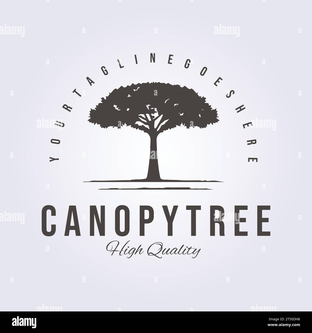 Canopy tree trees Stock Vector Images - Alamy
