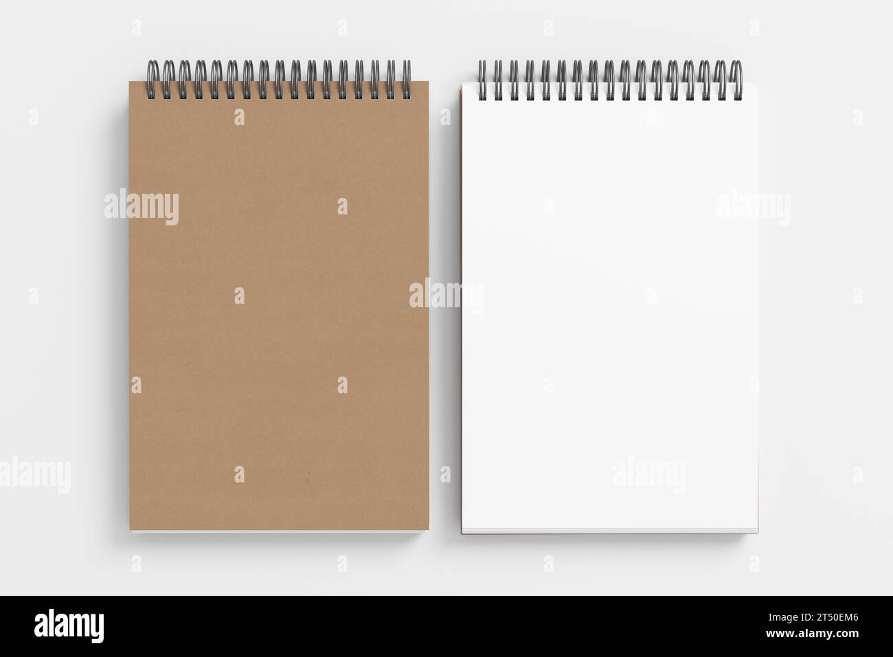 White closed spiral paper hi-res stock photography and images - Alamy