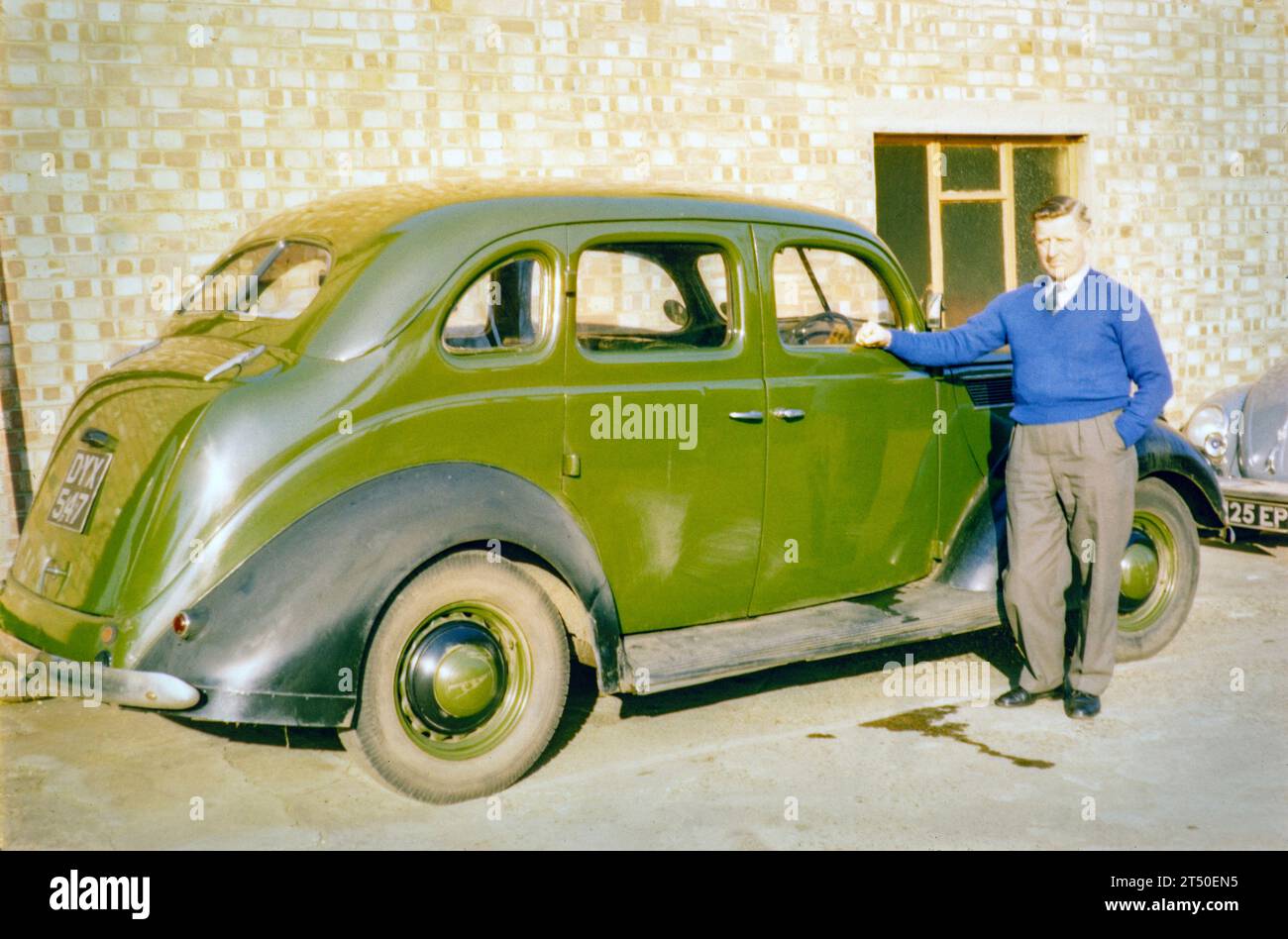 1937 Ford Model 78 Fordor DeLuxe V8 car, UK photographer c 1961 Stock ...